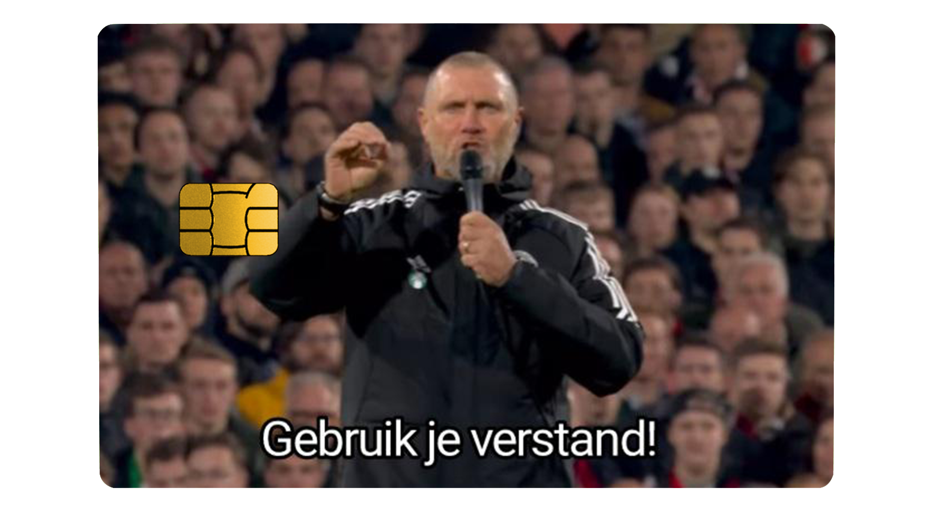 Pinpas Sticker "Gebruik je verstand!" | DODO Covers